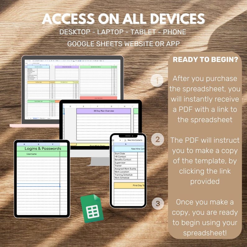 New Hire Training Roadmap: 30-day Onboarding Checklist (google Sheets ...