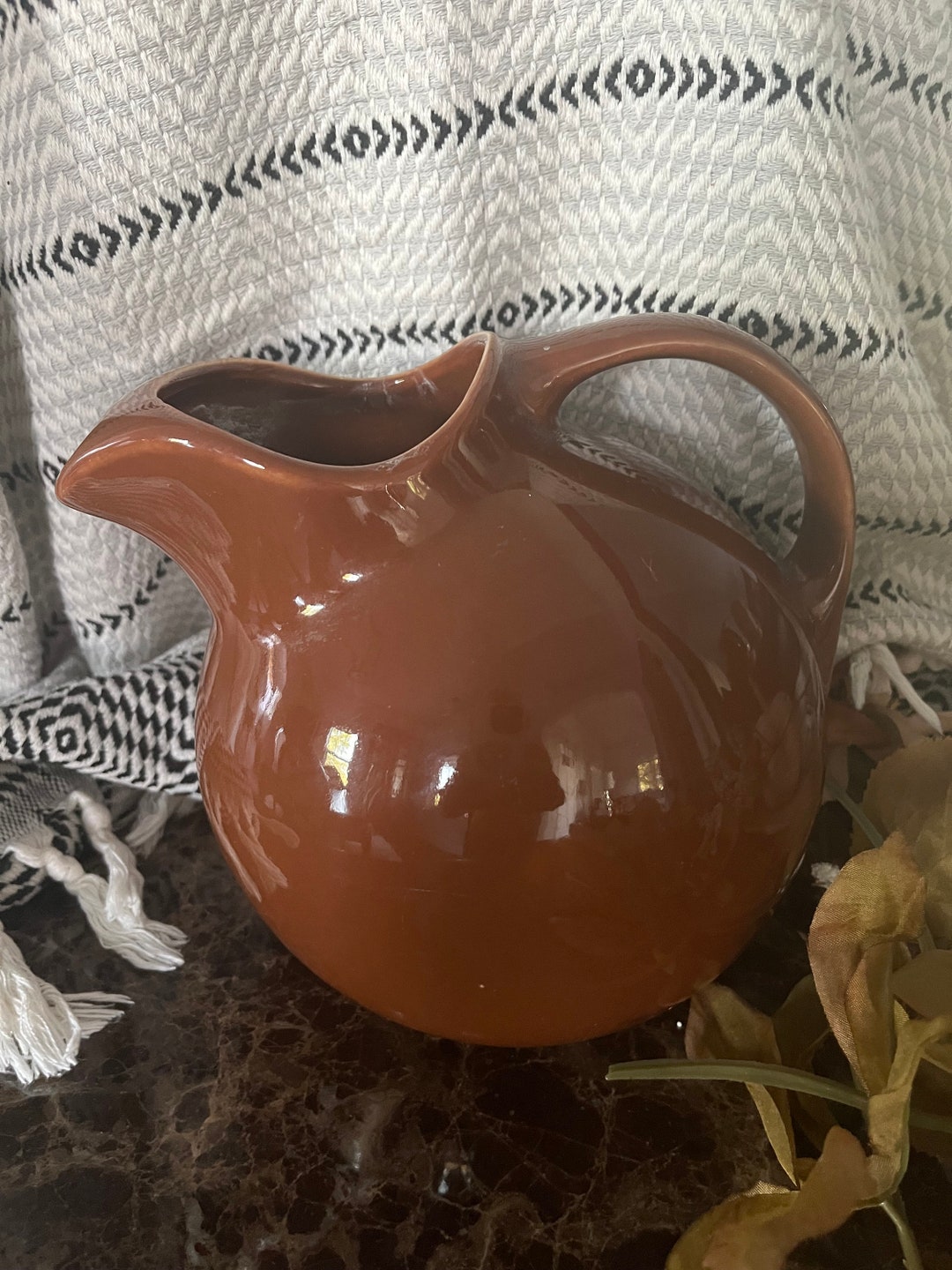 Vintage Hall Stoneware Pitcher - Etsy