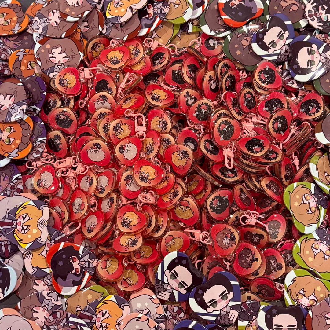 LIMITED | Limbus Company Valentine's Keychains - Etsy