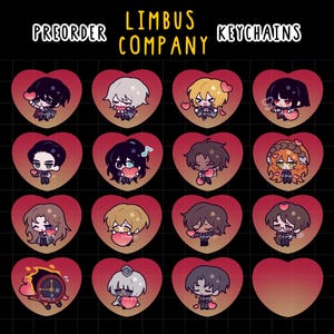 LIMITED | Limbus Company Valentine's Keychains - Etsy