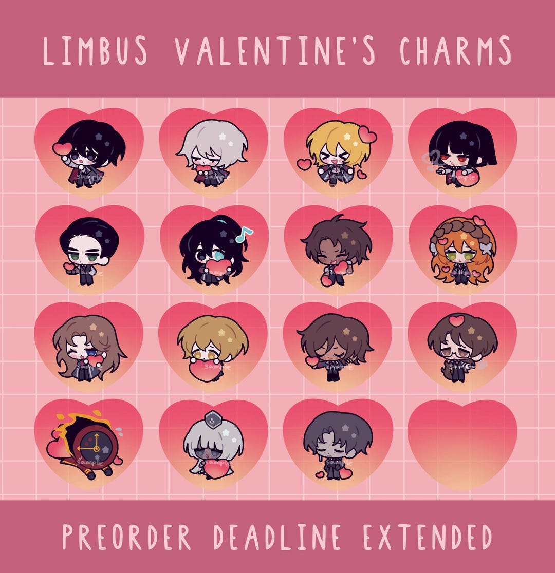 PREORDER Limbus Company Valentine's Keychains - Etsy