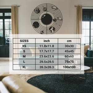 Solar System Metal Wall Art, Planet Sign Wall Decoration, Orbital ...