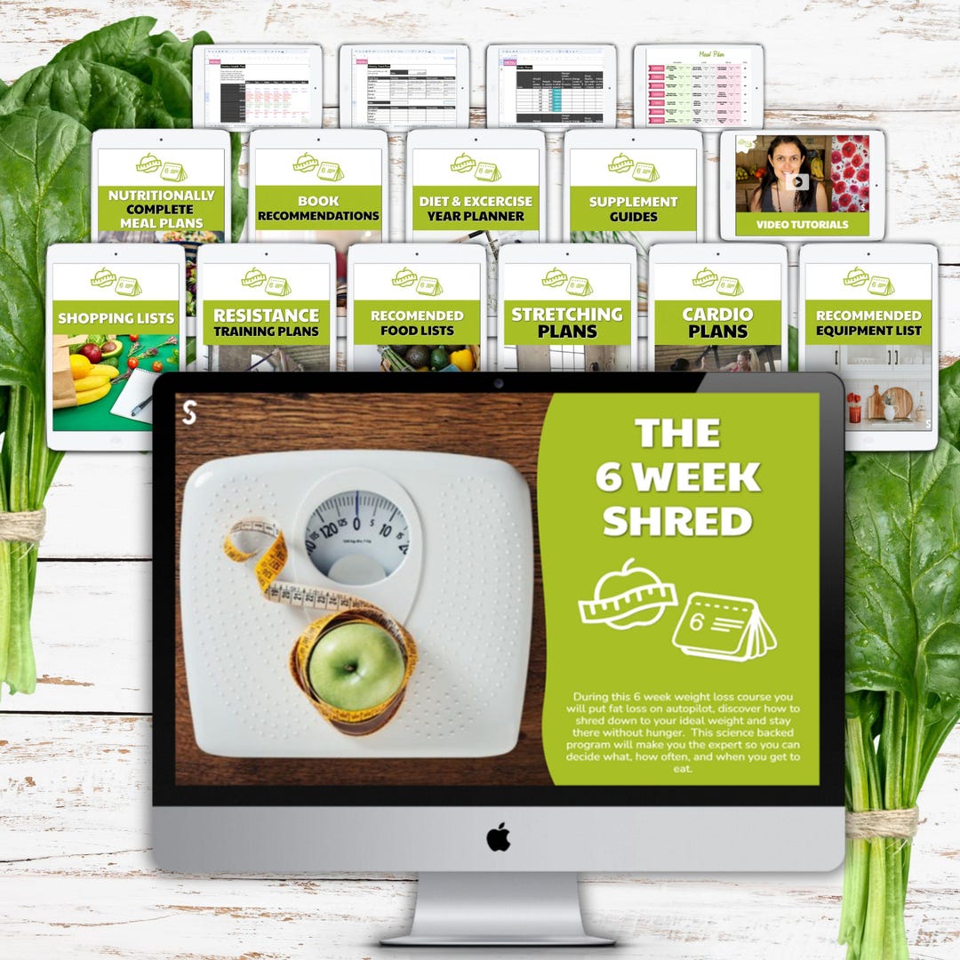 6 Week Shred Weight Loss Diet Plan Program (customized Fat Loss Plan ...