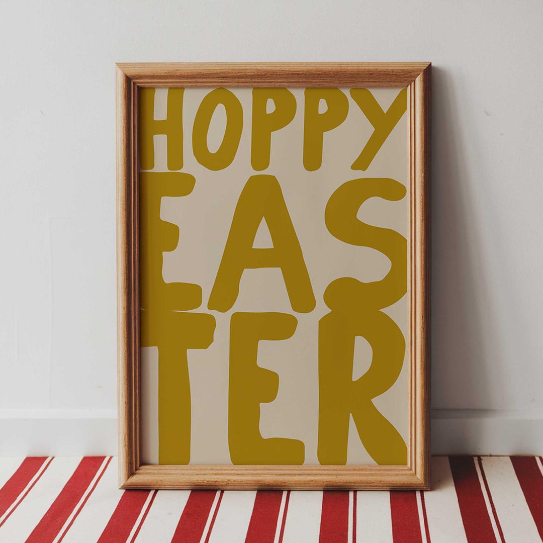 Easter Decor: Printable Fun Spring Wall Art (digital Download) - Etsy