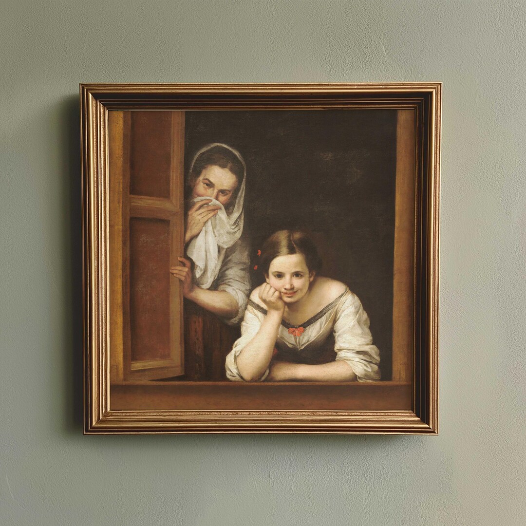 Printable Funny Bathroom Vintage Wall Art | Vintage Painting | Two ...