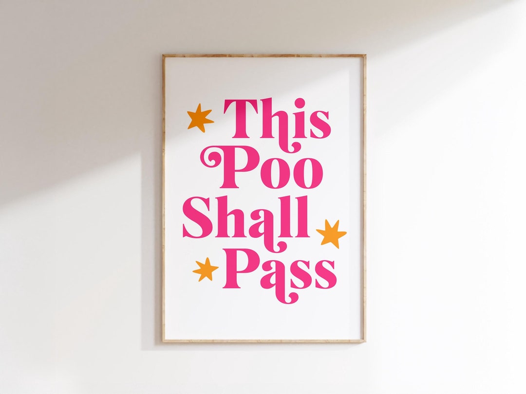 BATHROOM WALL ART Funny Print Digital Download Printable Poster This ...