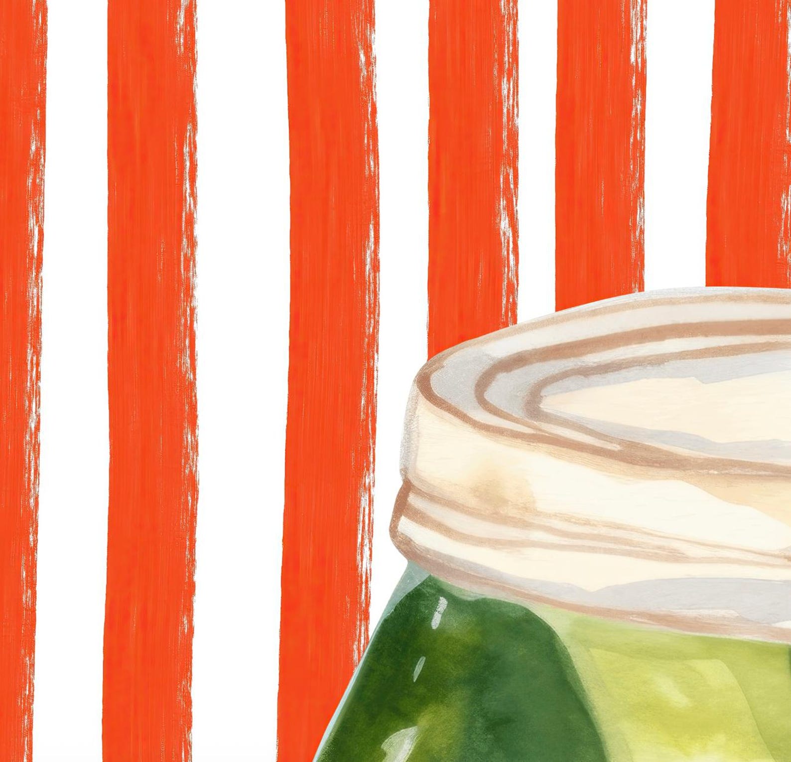 Pickle Kitchen Poster: Red Wall Art Maximalist Print (digital Download ...