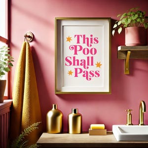 BATHROOM WALL ART Funny Print Digital Download Printable Poster This ...
