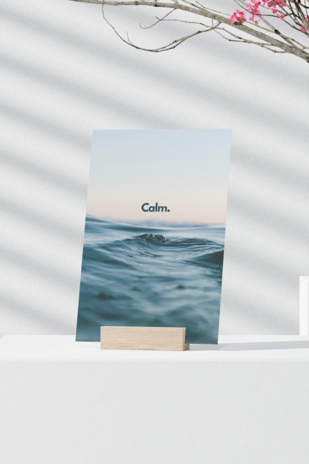 Minimalist “calm” Poster | Modern Digital Wall Art | Manifestation Art ...