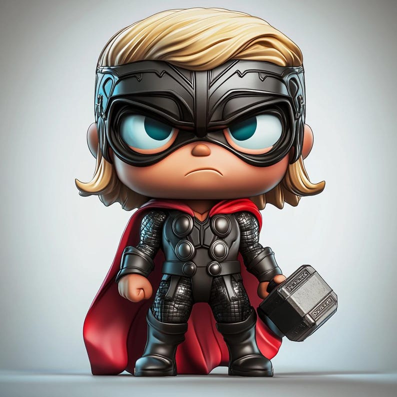 Chibi-style Avengers Heroes Clipart - 19 PNG Avengers Heroes Graphics ...