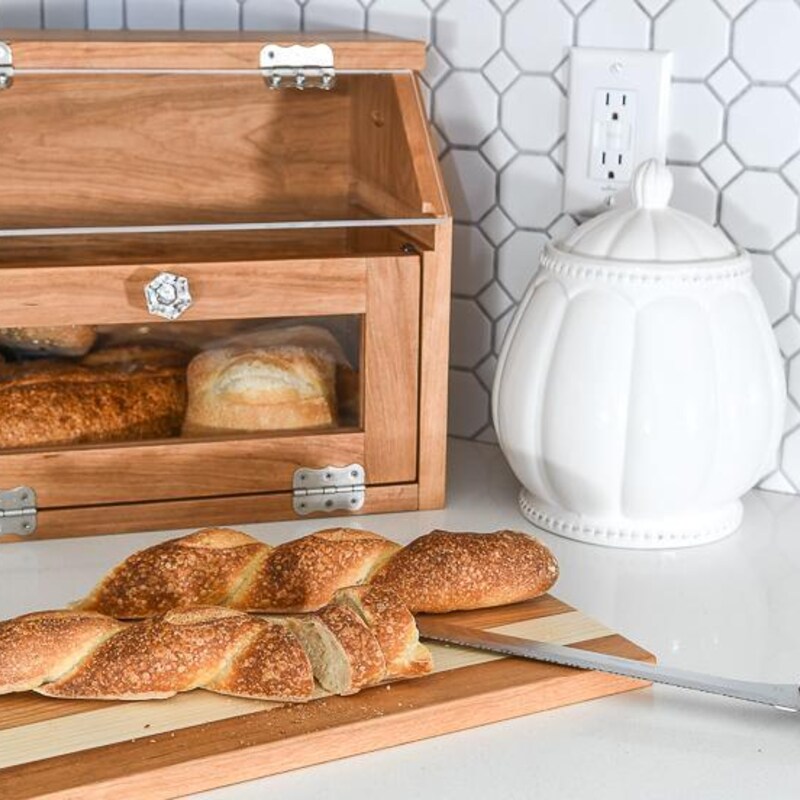 Wooden Bread Box - Etsy