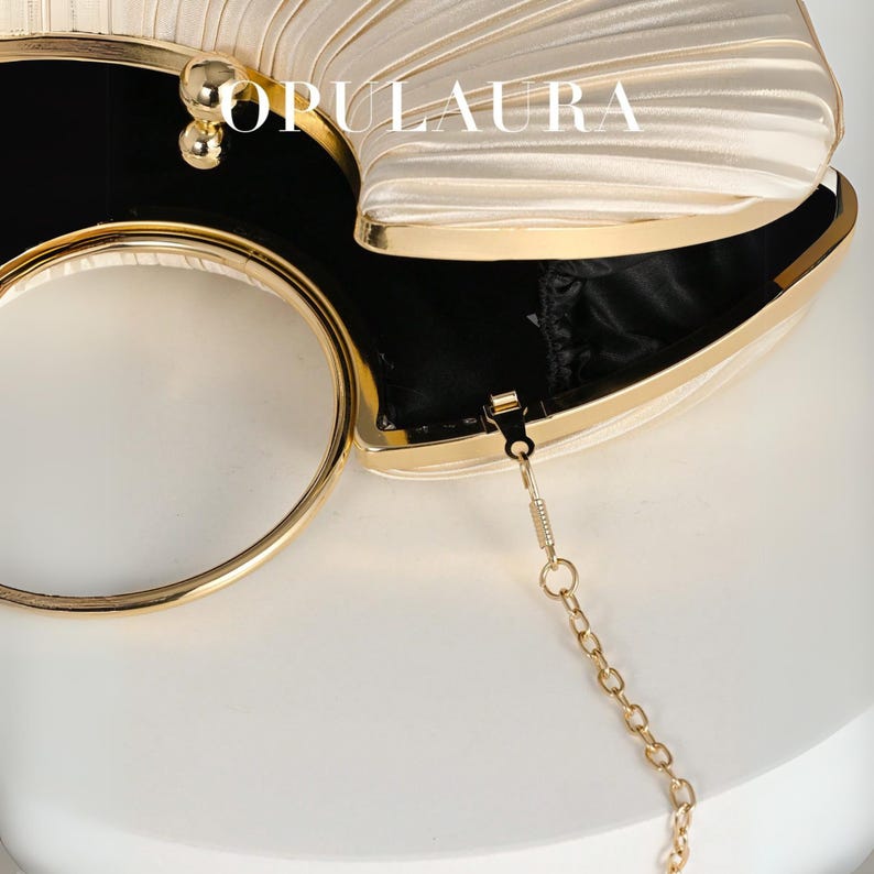 Women Metallic Luxury Evening Clutch Bag, Elegant Leather Handbag ...