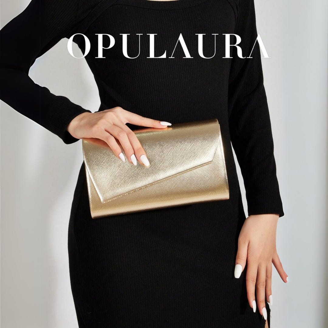 Gold Clutch Bag, Gold Clutch Purse, Gold Evening Bag, Gold Clutch for ...