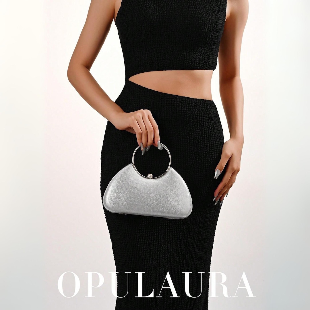 Silver Evening Bag, Evening Clutch, Party Bags, Gold Silver Wedding ...