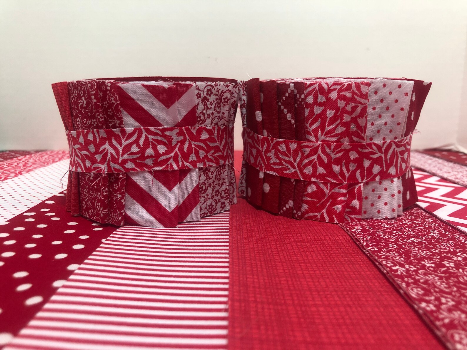 Red Jelly Roll Quilt Fabric Strips - Time Saver Quilt Kit by SEW FUN ...