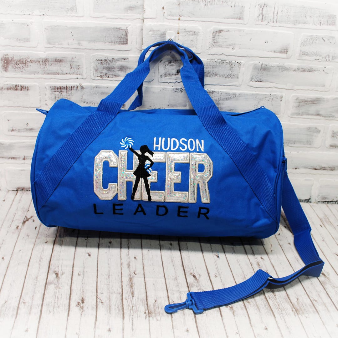 Personalized Royal Silver Cheer Bag for Girls Cheerleader Duffle for ...