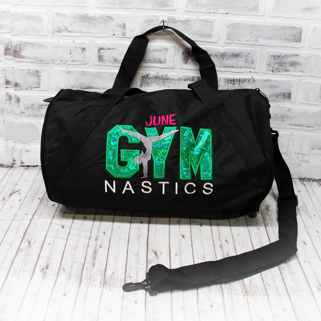 Personalized Gymnastics Bag for Girls or Boys Bright Green on a Custom ...