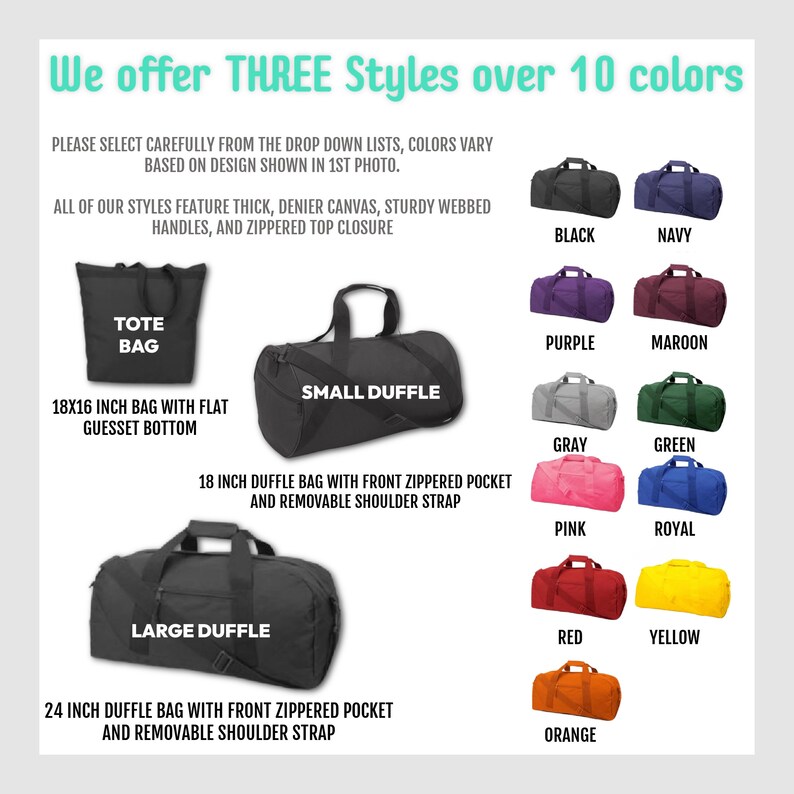 Personalized Ice Hockey COACH Tote or Duffle Bag 3 Lines of Custom Text ...