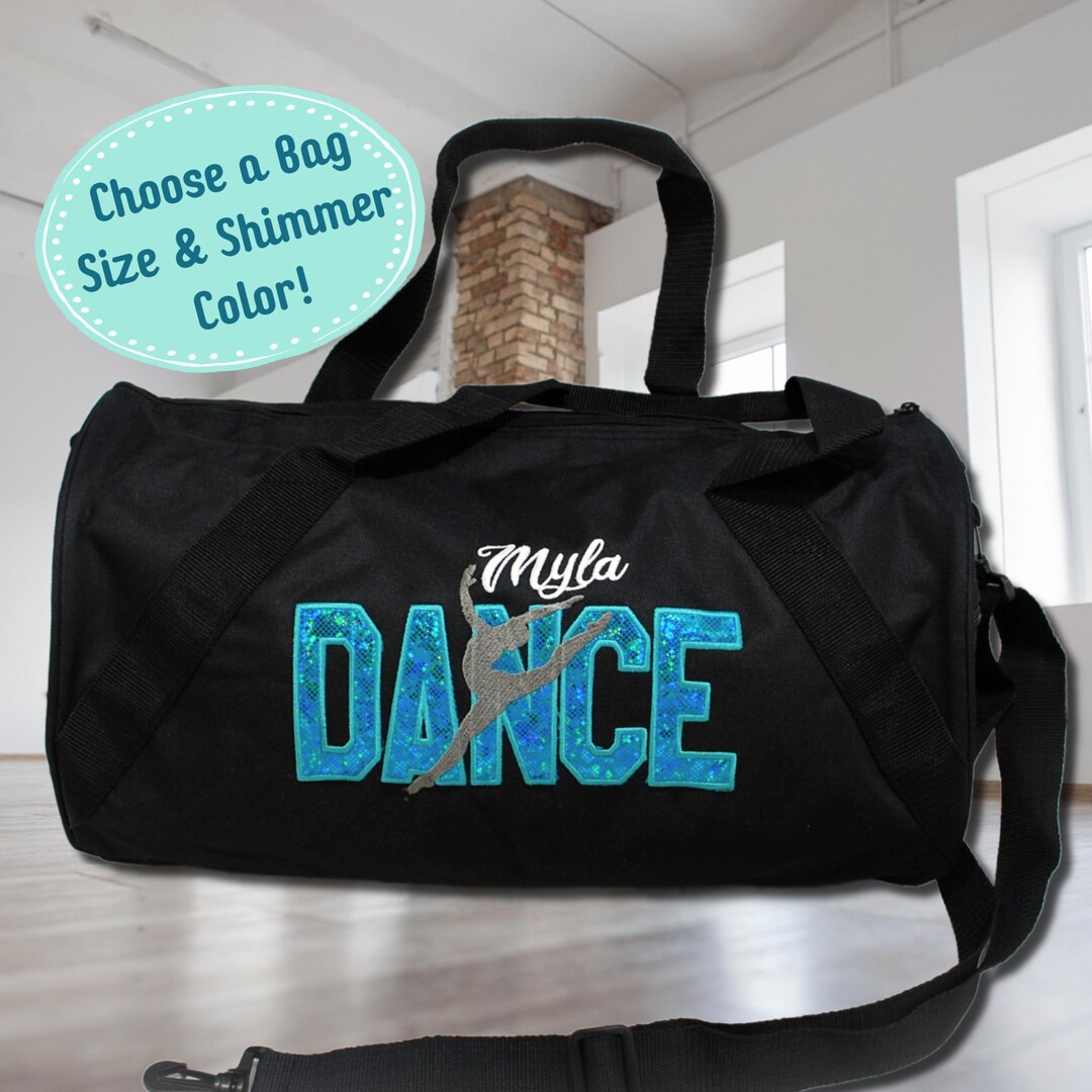 Personalized Dance Bag: Shimmer Applique, Custom Name Duffle or Tote - Etsy