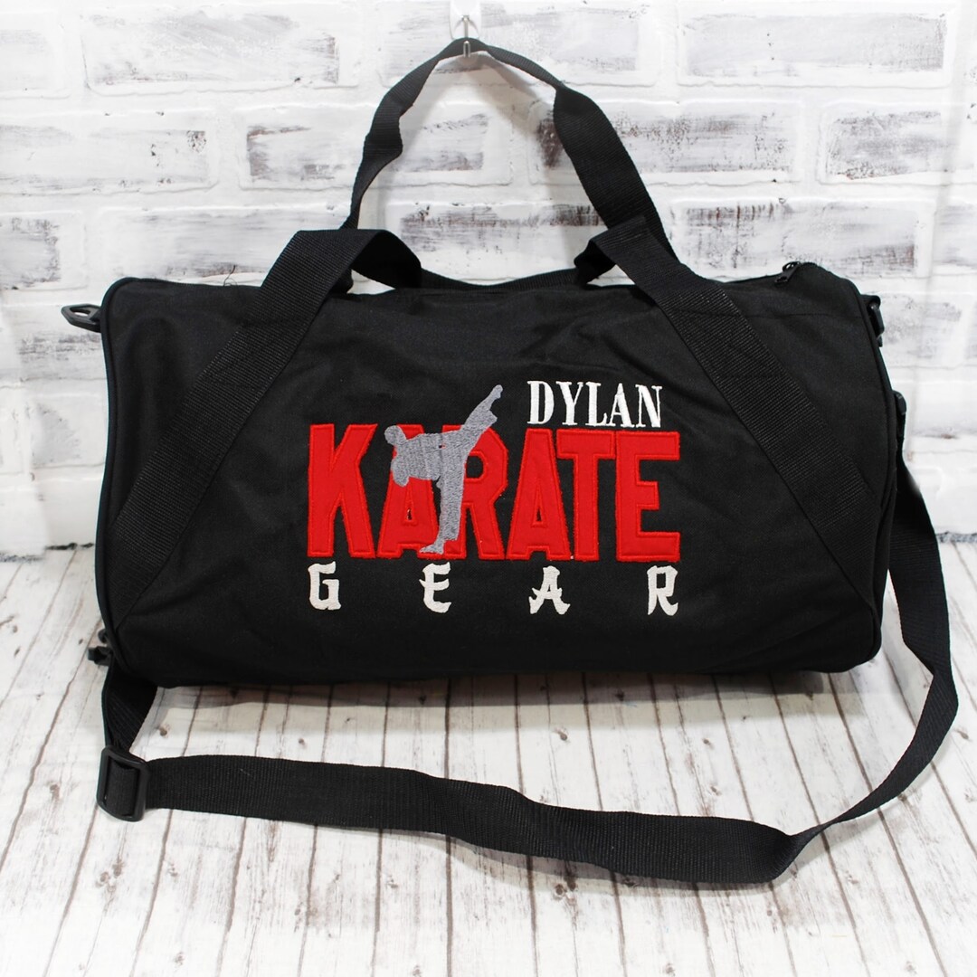 Personalized BOY Karate Gear Bag Small Black Duffle Bag Shown - Etsy