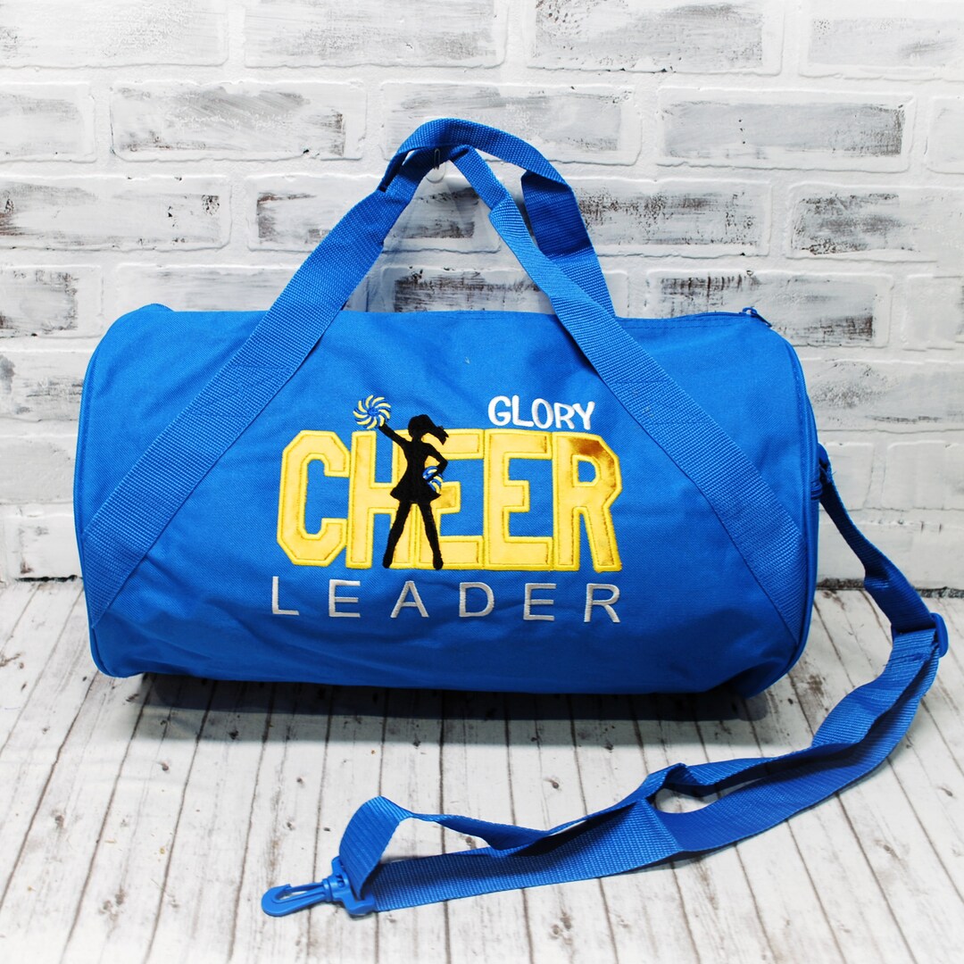 Personalized Cheer Duffle Bag: Royal Blue & Gold, Custom Name - Etsy