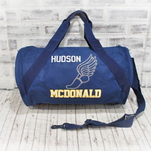 Personalized Track and Field Bag 3 Lines of Custom Text Tote or Duffle ...