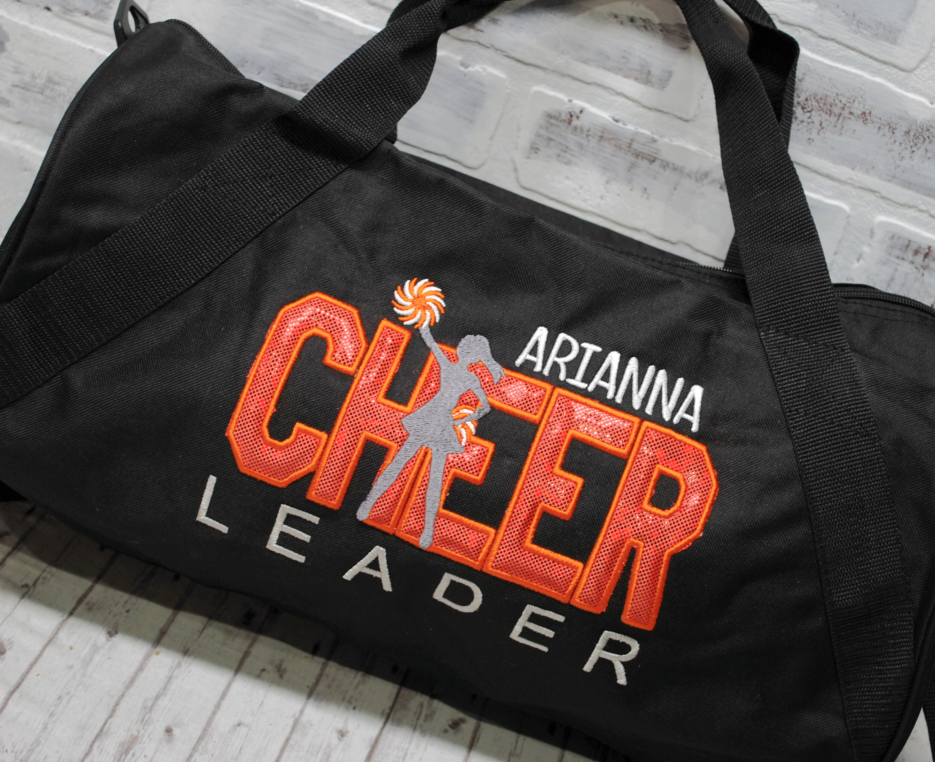 Personalized Cheer ORANGE Cheerleader Bag Boy Cheerleader Girl Cheer ...