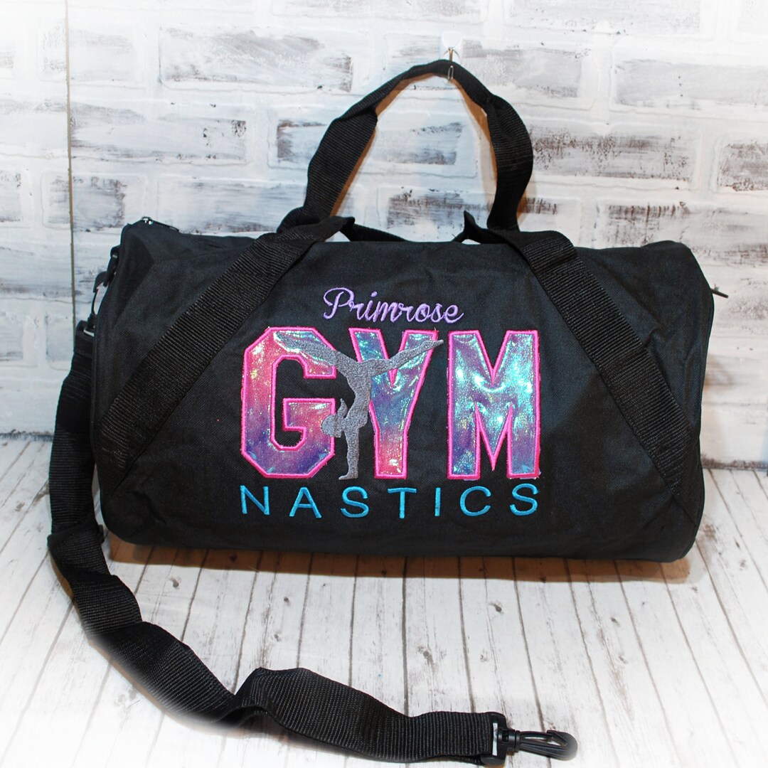 Personalized Gymnastics Bag With Pink Purple Ombre Bag for Gymnasts ...