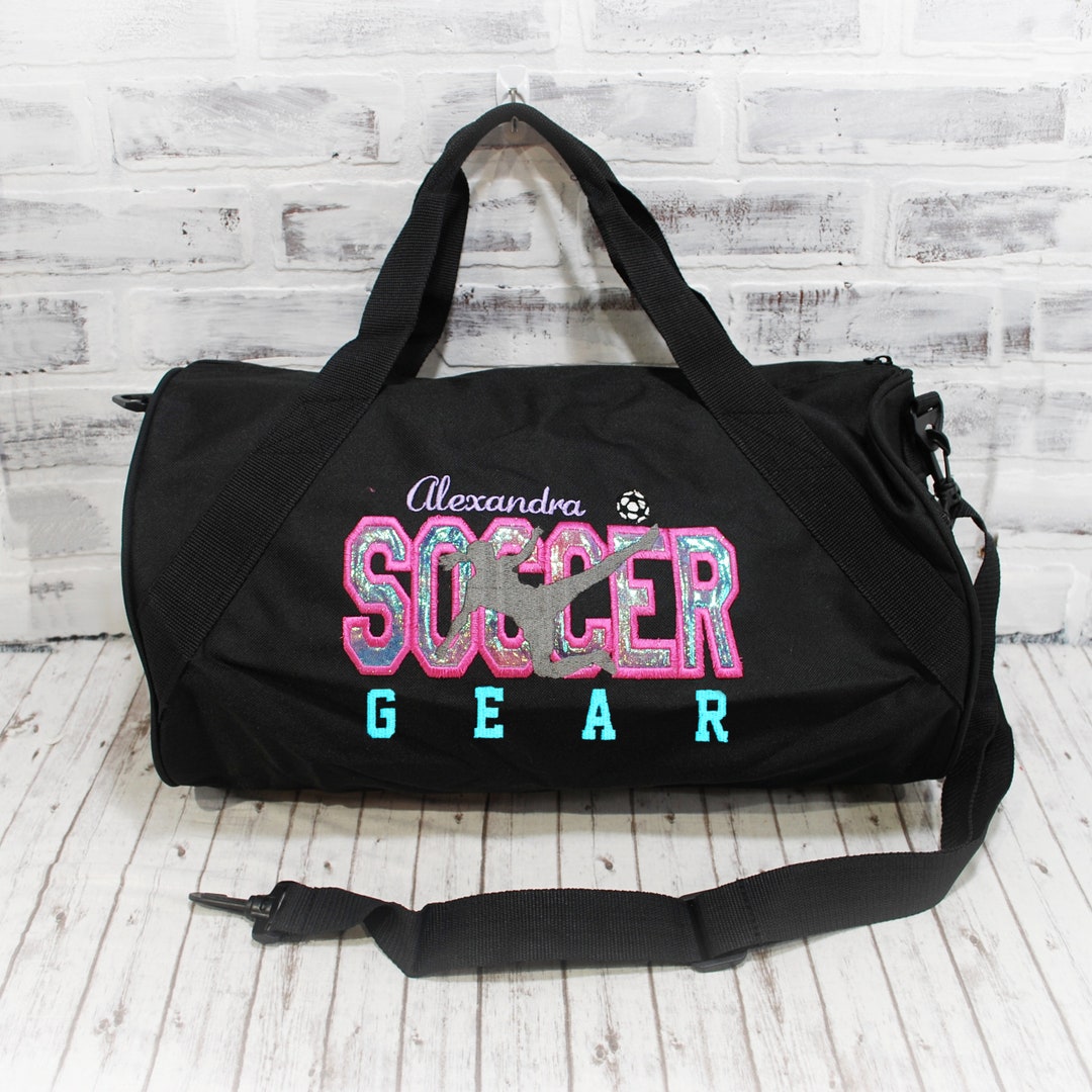 Girls Personalized Soccer Bag Small Duffle Bag Shown - Etsy