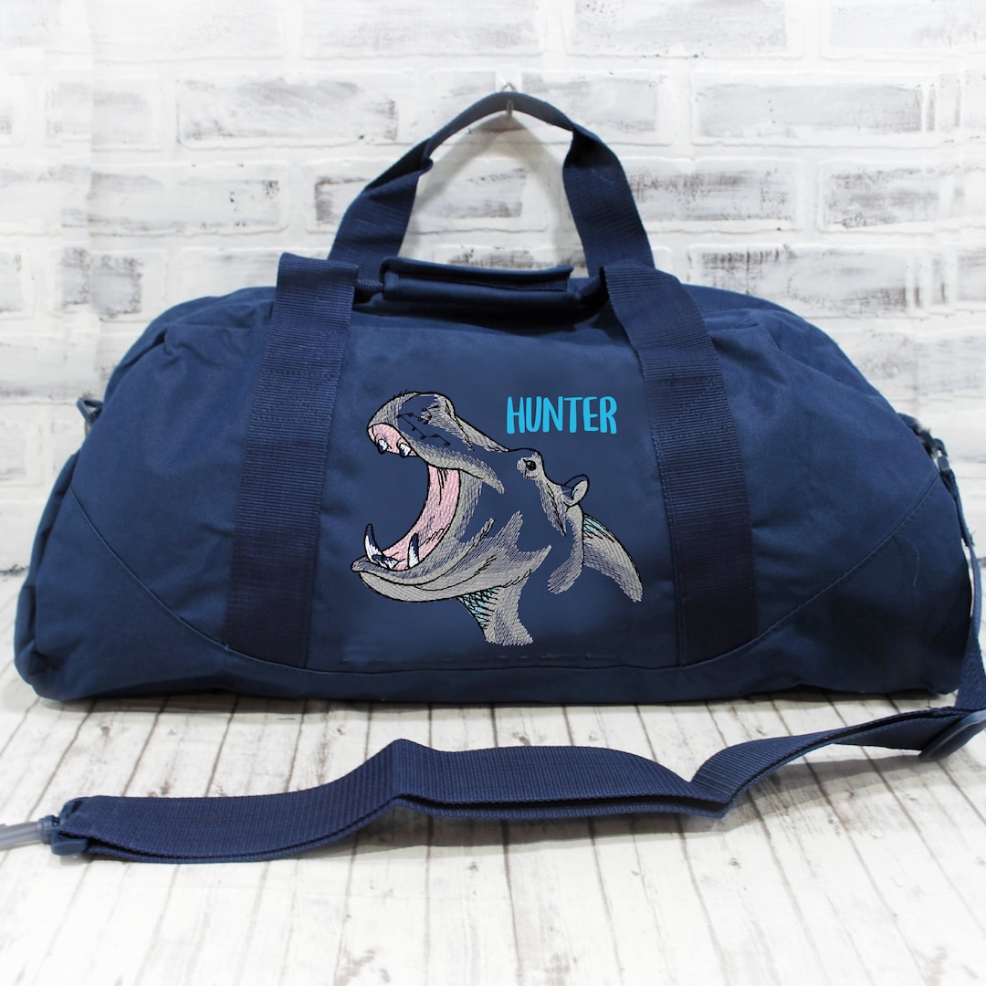 Personalized Hippo Bag Large Duffle Shown - Etsy