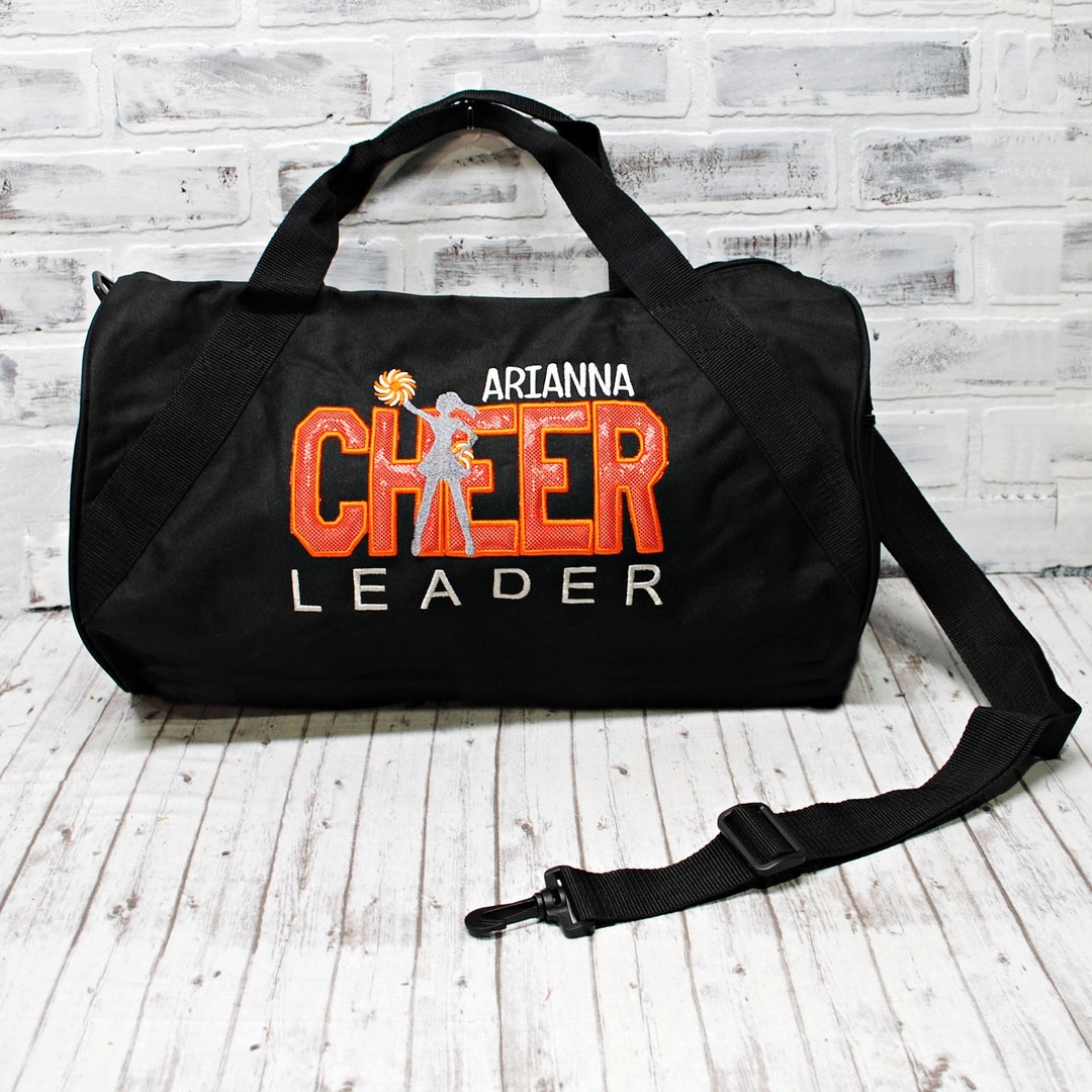 Personalized Cheer ORANGE Cheerleader Bag Boy Cheerleader Girl Cheer ...