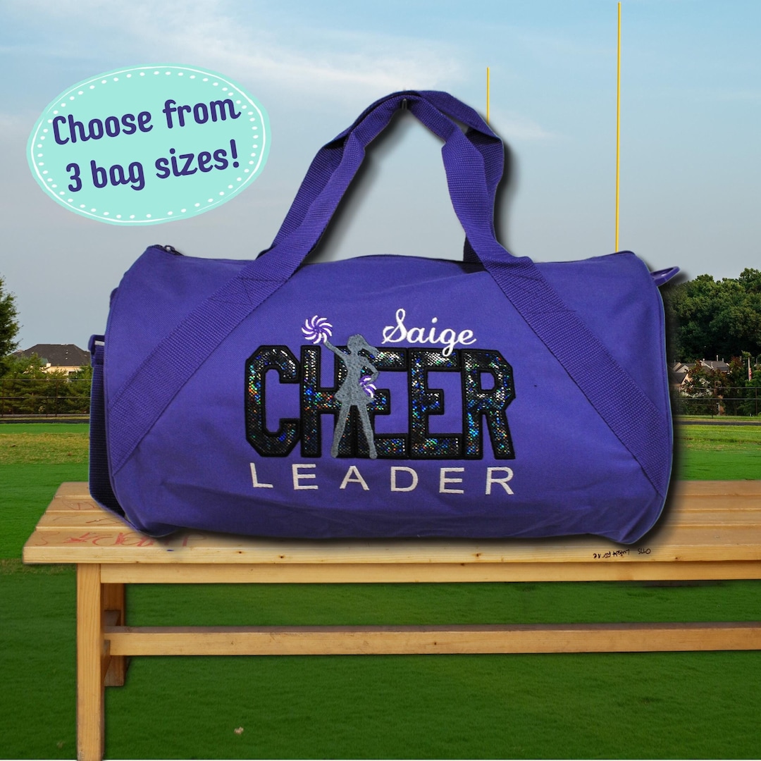 Personalized Cheer Bag: Purple Shimmer, Cheerleader Gift - Etsy