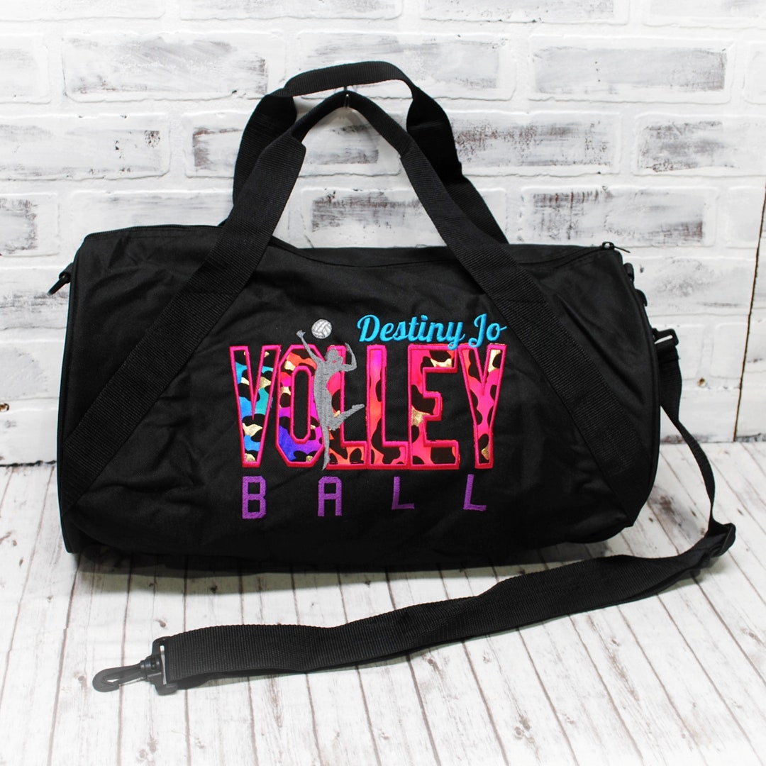 Personalized Volleyball Duffle Bag, Rainbow Volleyball Player, Custom ... Personalized Volleyball Duffle Bag, Rainbow Volleyball Player, Custom ...