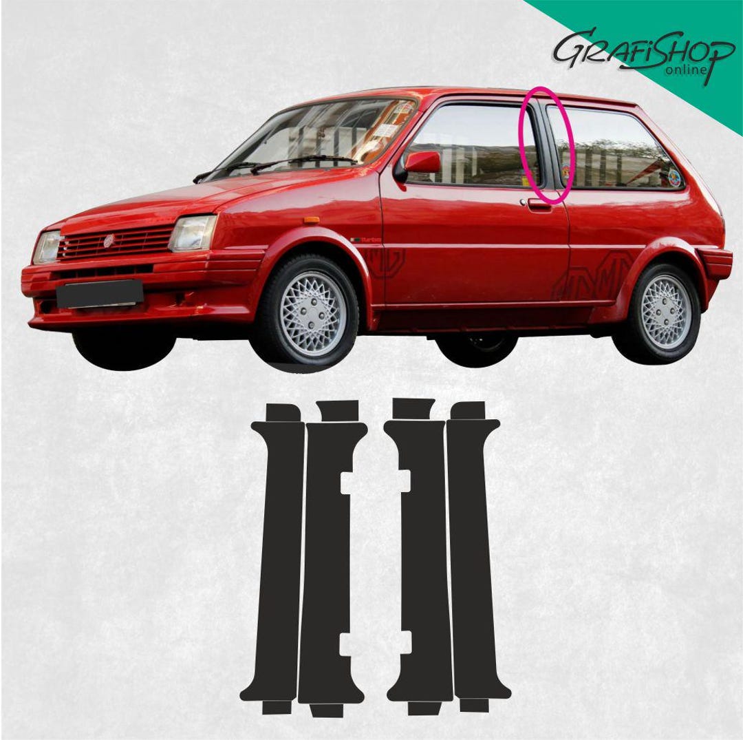 Metro MG Turbo Austin Rover Gta Replacement B Pillar Vinyl / Decals Air ...