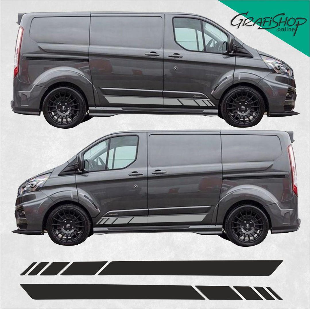 Side Stripes for Ford Transit Custom Short Wheel Base Lower Side ...