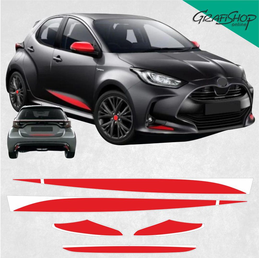 Stripes for Yaris Hybrid 2020 Onwards Flare Pack Stickers Exact Correct ...