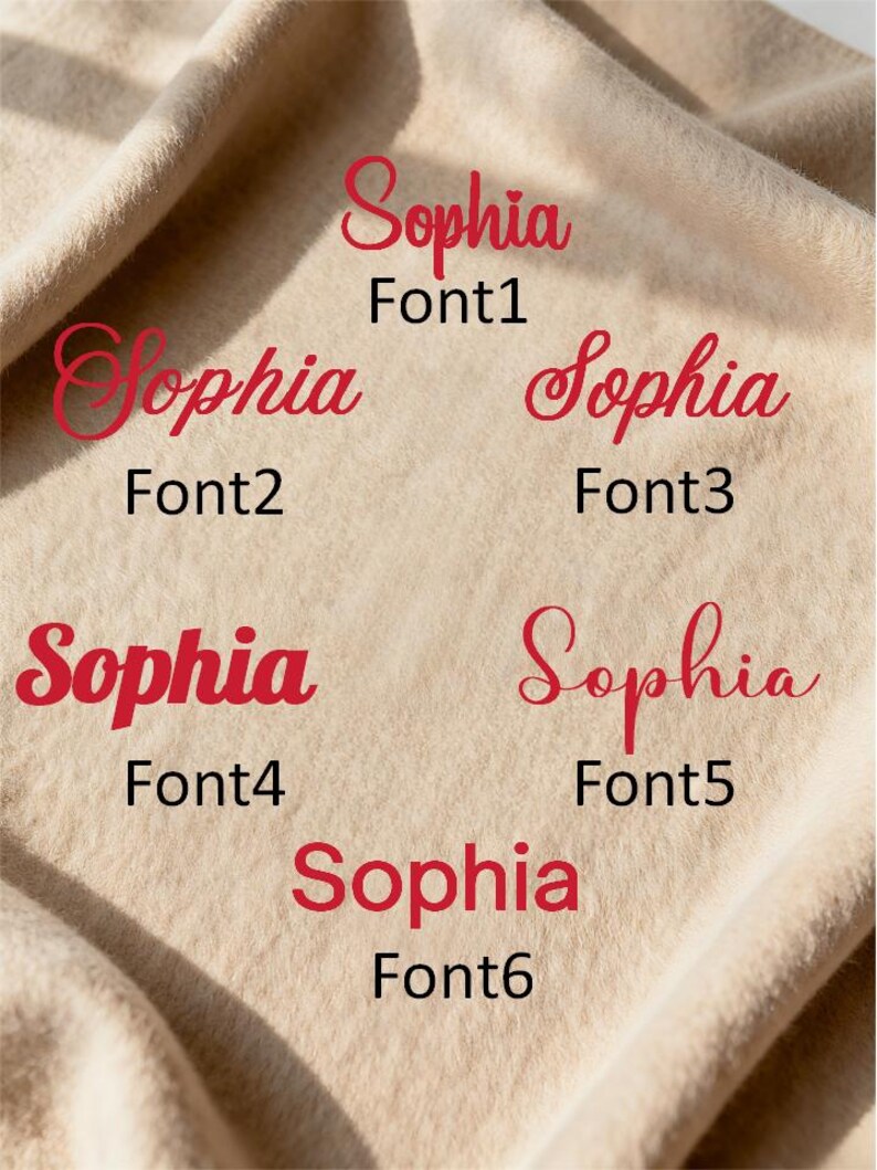 Custom Embroidered Cashmere Scarf | Personalized Name or Initial Gift ...