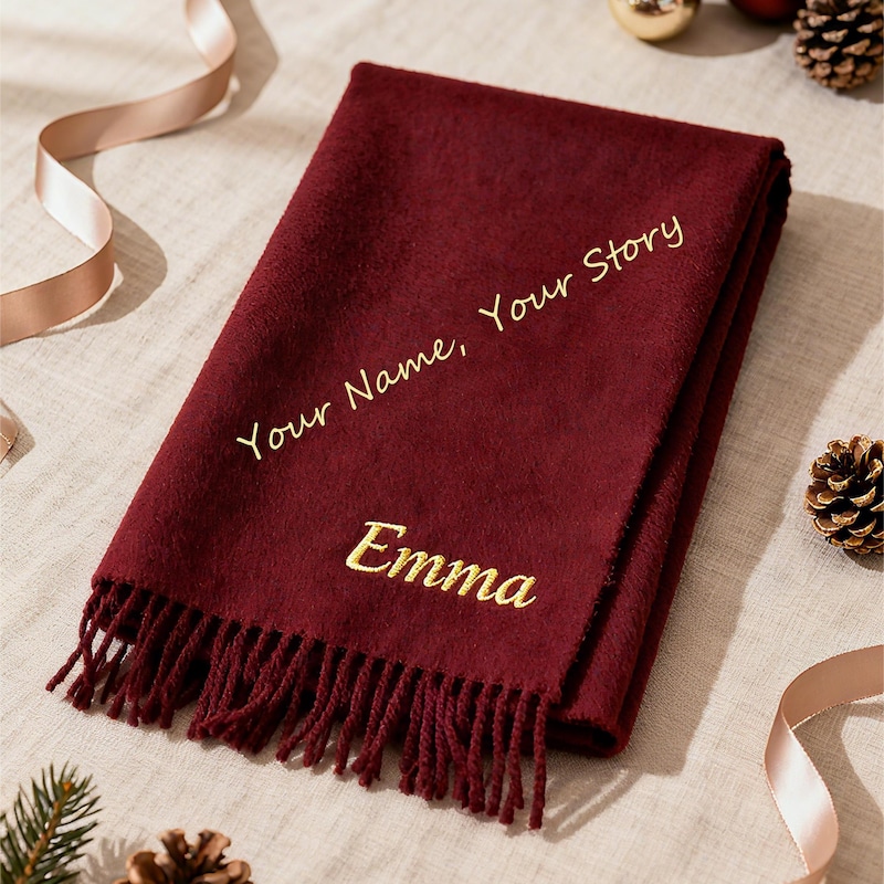 Personalized Scarf - Etsy