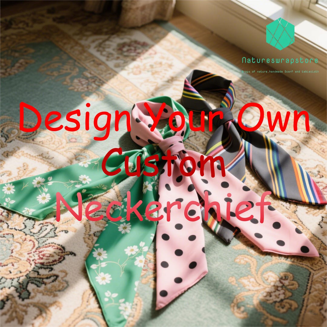 Design Your Own Custom Neckerchief| Personalized Twilly Ribbon |name ...