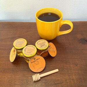 Mini Honey Gift Set, Raw Honey Trio, Wedding Favor, Hostess Gift, Tea ...