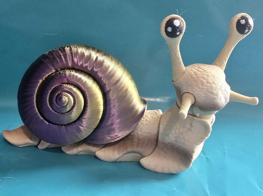 3D Printed Articulated Snail - Etsy
