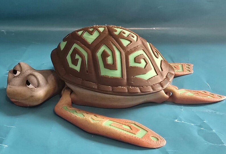 3D Printed Polynesian Turtle - Etsy