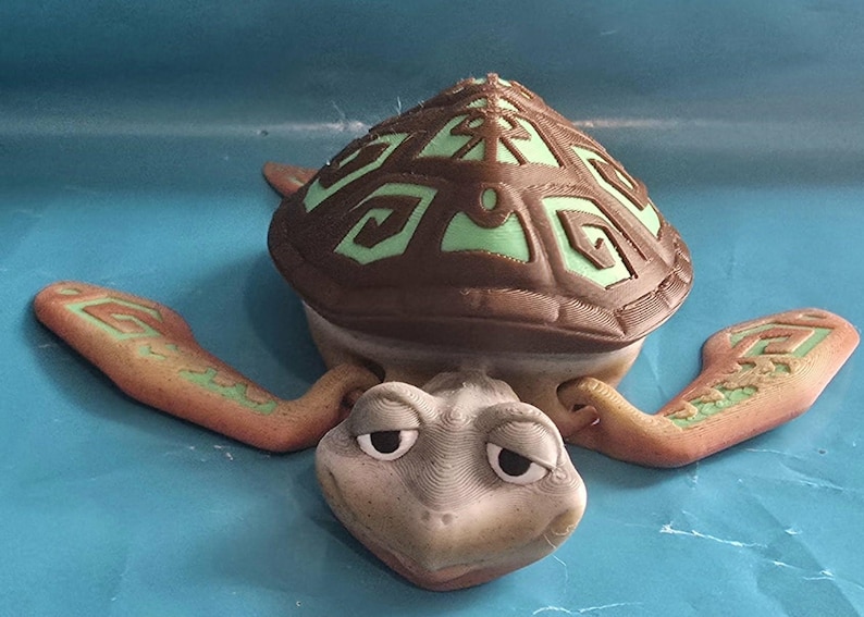 3D Printed Polynesian Turtle - Etsy