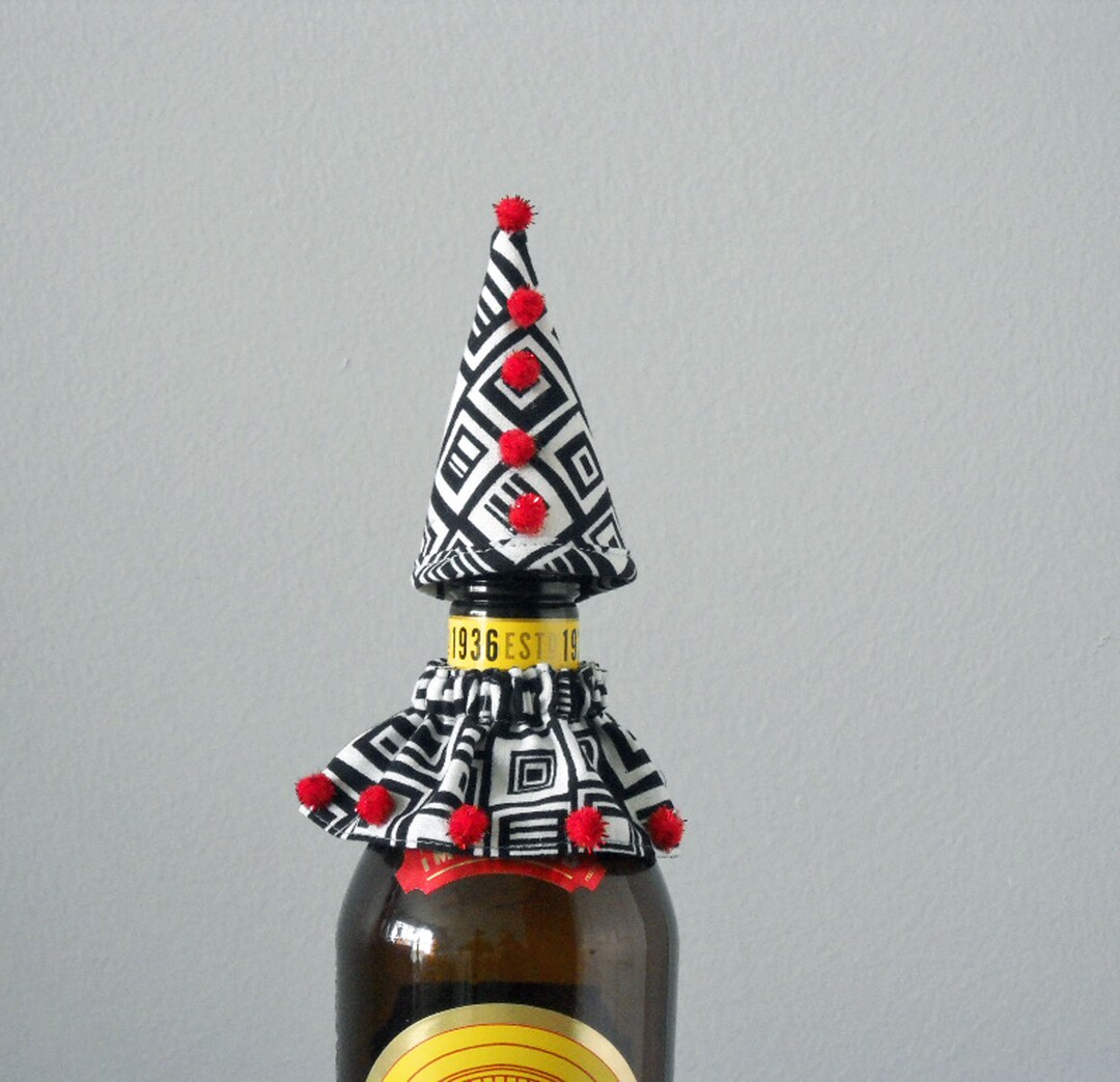 Clown Wine Bottle Cover Hat and Collar for Wine or Liquor Bottles - Etsy