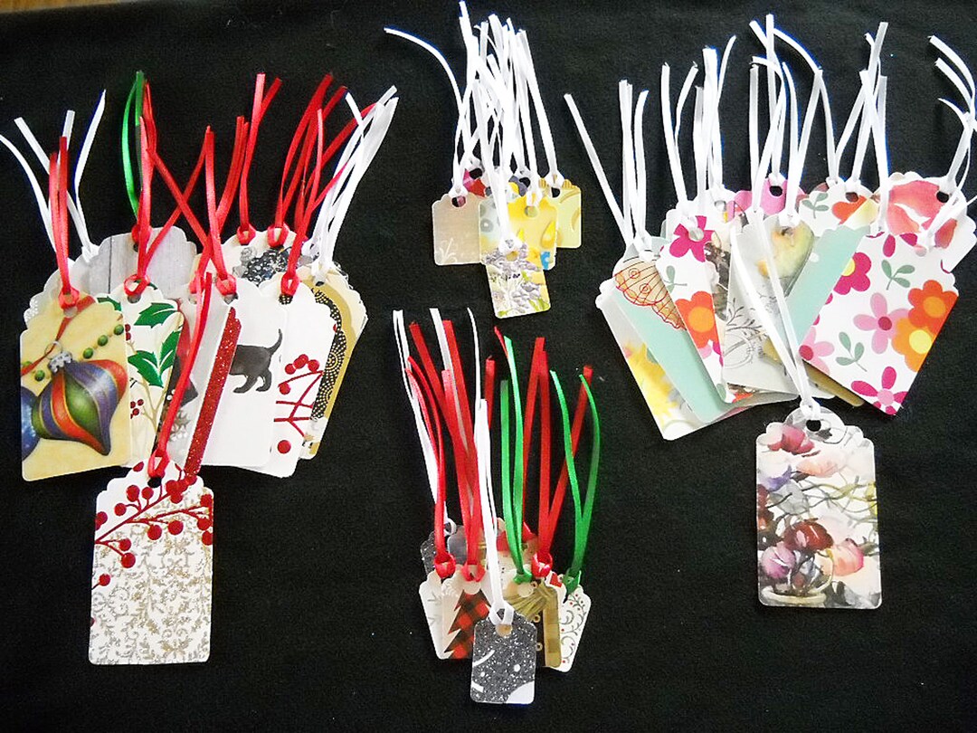Christmas Gift Tags or Everyday Gift Tags Hand Cut 2 Sizes 25 Count - Etsy