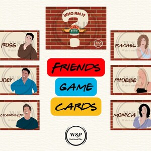 Who Am I Game Cards Friends Digital Print - Etsy