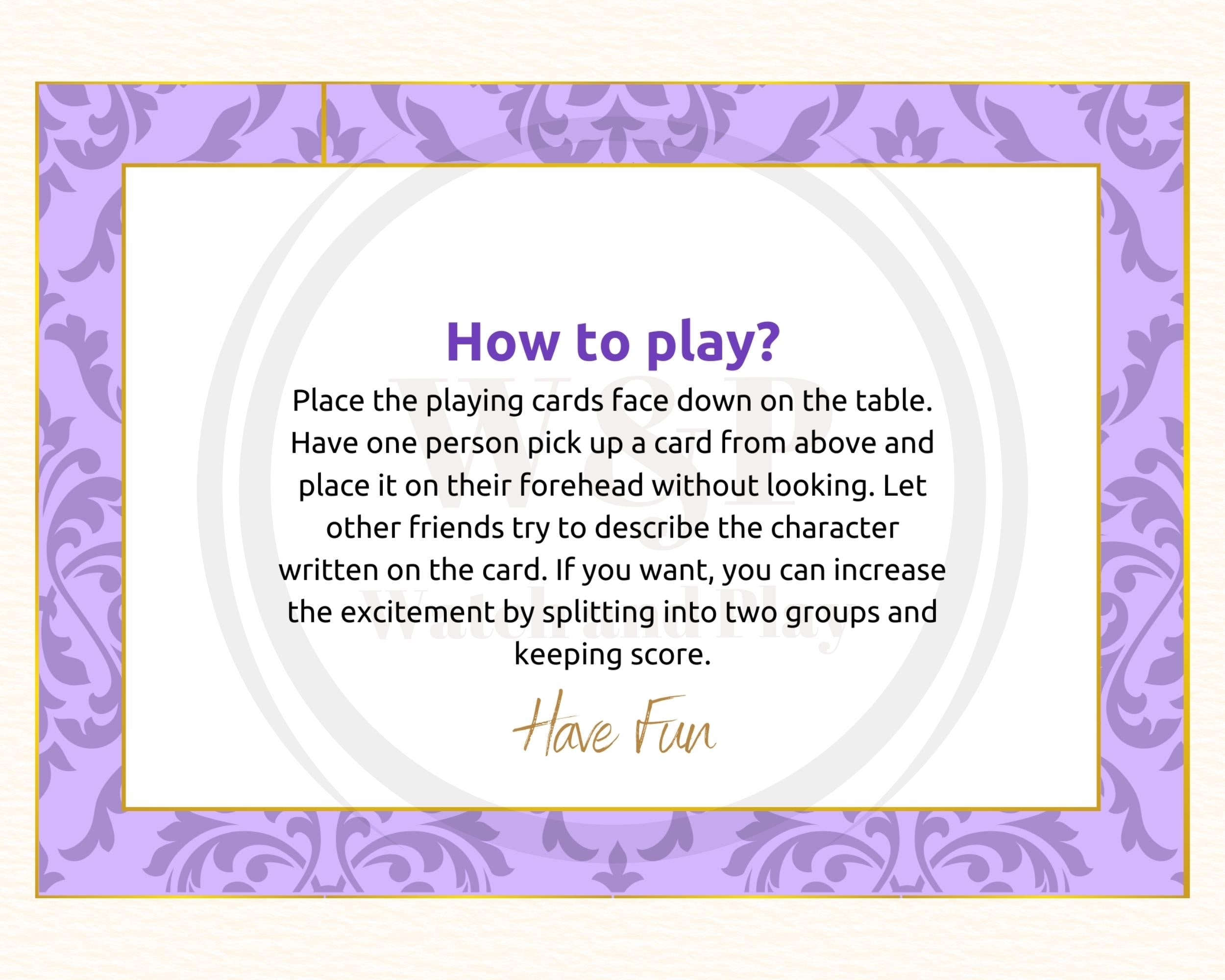 Who Am I Game Cards Bridgerton Digital Print - Etsy