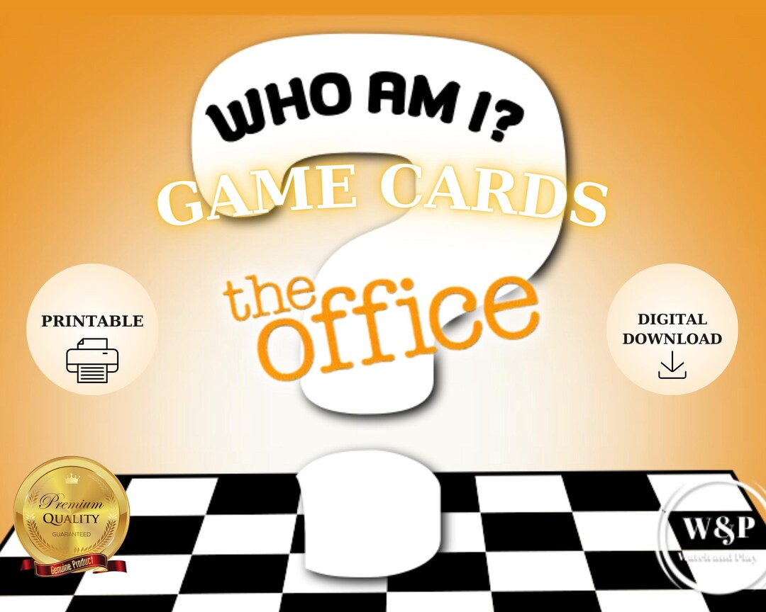 Who Am I Game Cards the Office Digital Print - Etsy