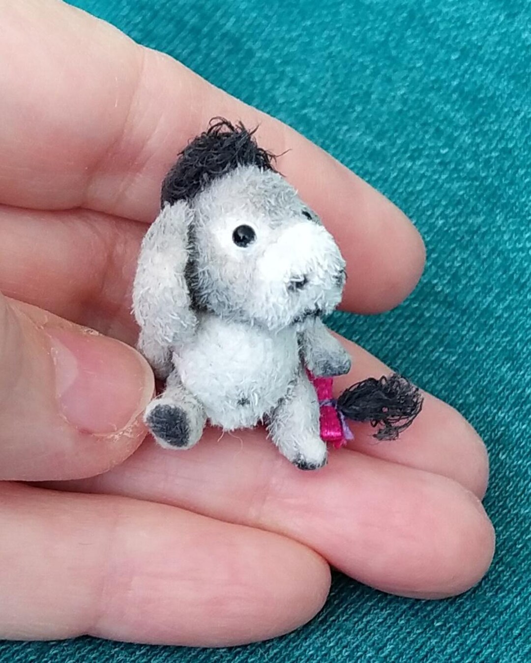 Thomas the Astonished Donkey Cub Crocheted Collectible Miniature - Etsy