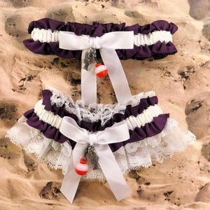 Fishing Garter Set of Two CHOOSE YOUR COLORS Custom Made Set of Two ...